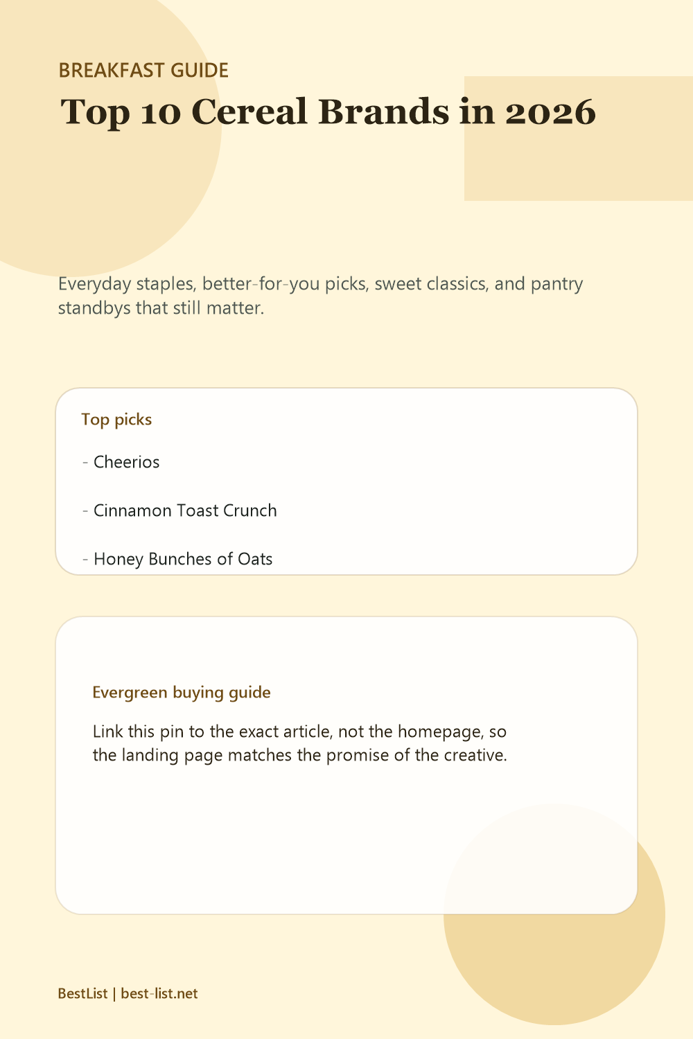 Top 10 cereal brands 2026 | BestList
